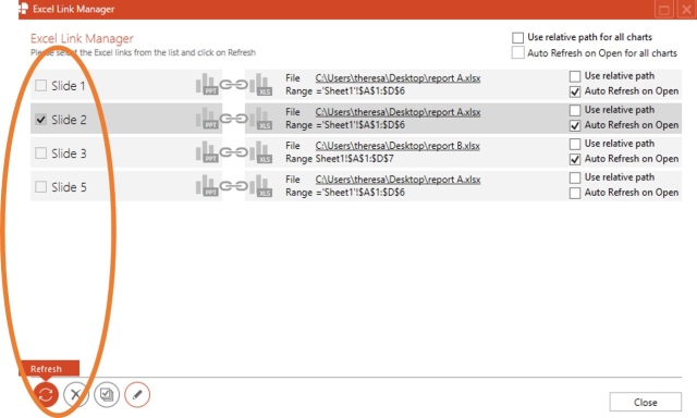 Automatically update PowerPoint Excel links – save time and money
